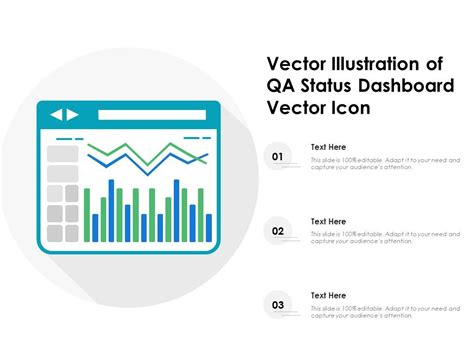 Vector Illustration Of QA Status Dashboard Vector Icon Ppt PowerPoint Presentation Gallery