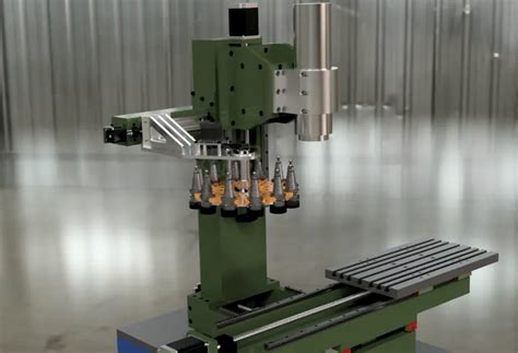 自动换刀机铣床设计模型 机械5