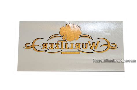 Piano Fallboard Decals Jansen Piano Benches