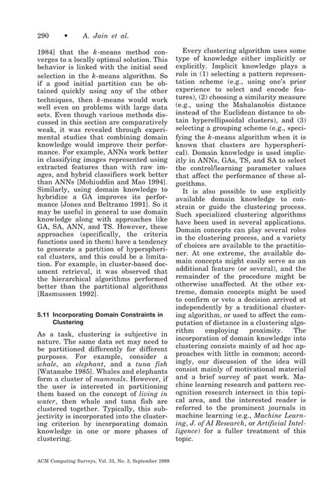 data clustering a review pdf free download