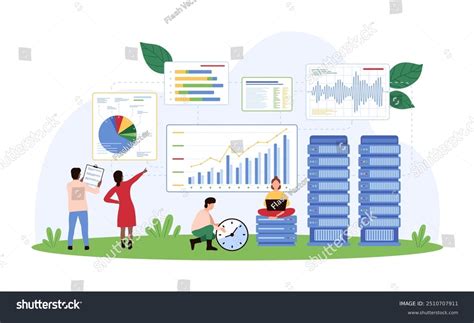 Big Data Analysis Virtual Database Datacenter Stock Vector Royalty Free 2510707911 Shutterstock