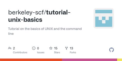 Github Berkeley Scftutorial Unix Basics Tutorial On The Basics Of