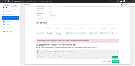 Shipping Rate User Guide Wpcargo Track And Trace System