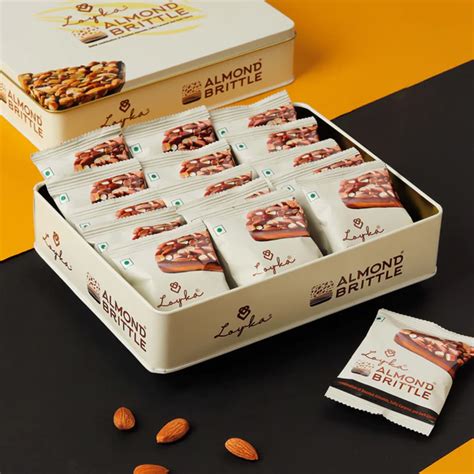 Send Loyka Almond Brittle Royal Tin Pcs Box Online Gal Giftalove