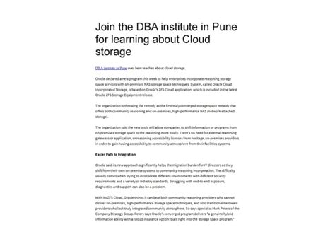 Dba Cloud Storage Ppt
