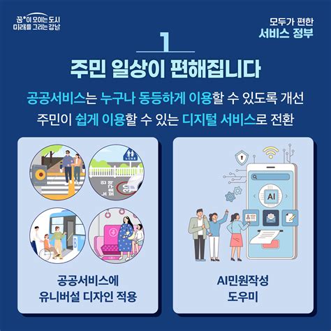 강남구청 열린구청장실 강남소식 카드뉴스