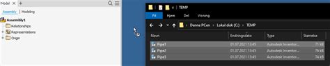 Drag And Drop From Windows Explorer To Assembly Total Length Of Pipe