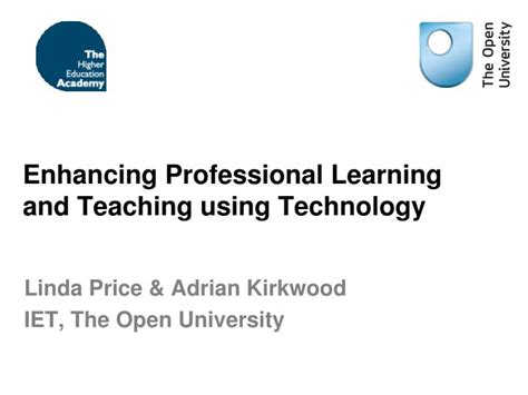 Ppt Enhancing Professional Learning And Teaching Using Technology