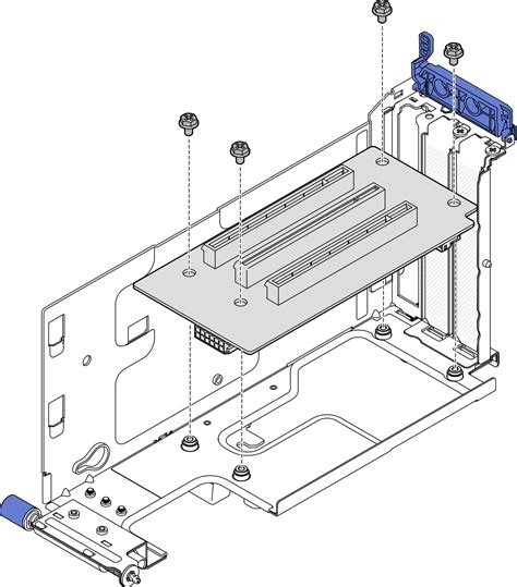 Install The PCIe Riser Card ThinkEdge SE455 V3 Lenovo Docs