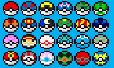 Pokeball Pixel Art