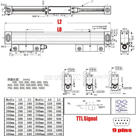 Lathe Dro 2 Axis Digital Readout Display System 2pcs Linear Encoder
