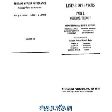 خرید و قیمت دانلود کتاب Linear Operators Part I General Theory ترب