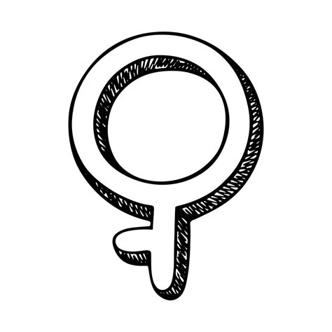 Nine Hand Drawn Demigirl Gender Identity Icon Symbol Used To Represent