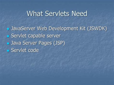 java servlets ppt download