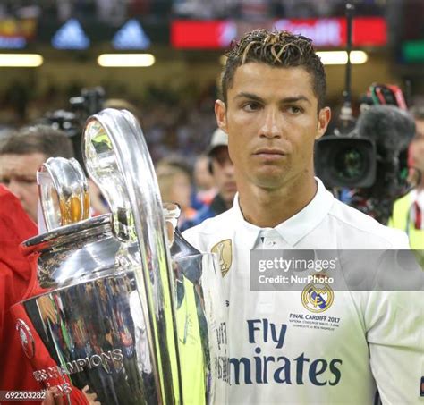 573 Cristiano Ronaldo Champions League Trophy Photos And High Res