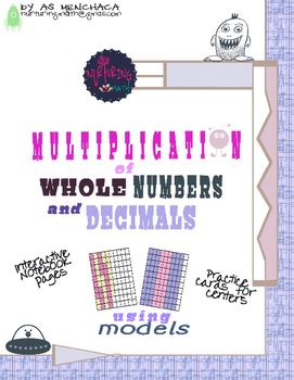Multiplication Of Whole Numbers And Decimals Using Models By Nurturing Math