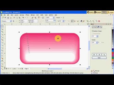 Using The Blend Tool In CorelDraw YouTube