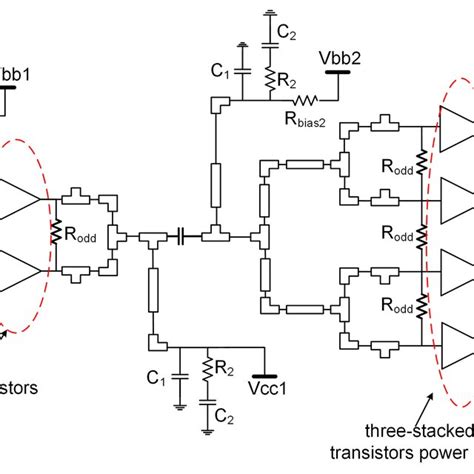 Schematic Representation Of The Designed 2‐stage Inp Dhbt Mmic Pa