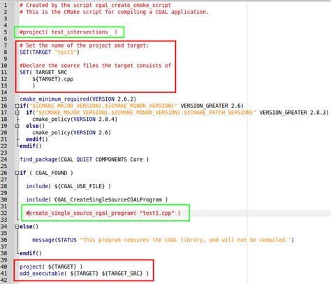 Compile Code Based On Cgal Subsurface