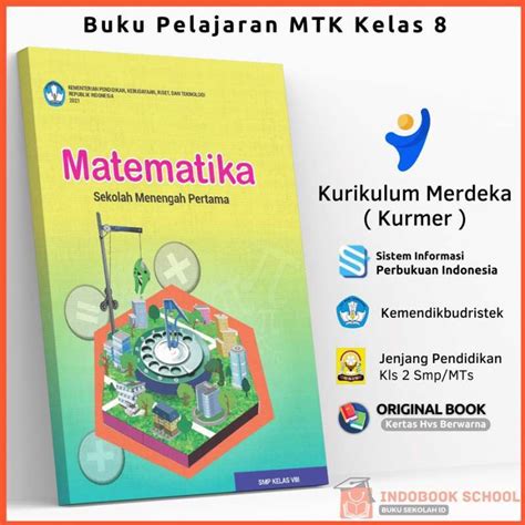 Jual Buku Paket Pelajaran Mtk Matematika Kelas Kls 8 2 Smp Kurikulum Merdeka Belajar Kurmer