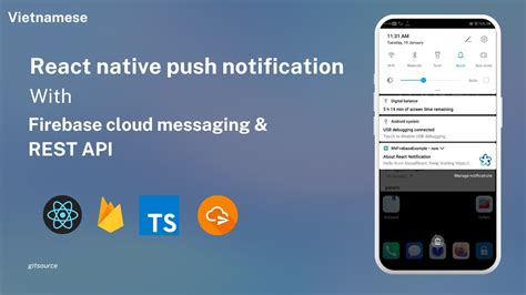 React native push notification with firebase cloud messaging VERY EASY - YouTube