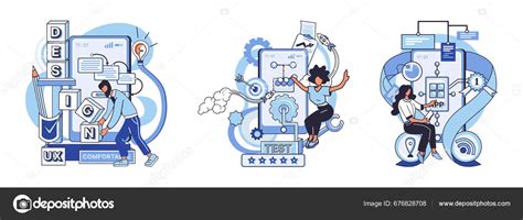 Application Testing Metaphor Vector Illustration App Test Rehearsal