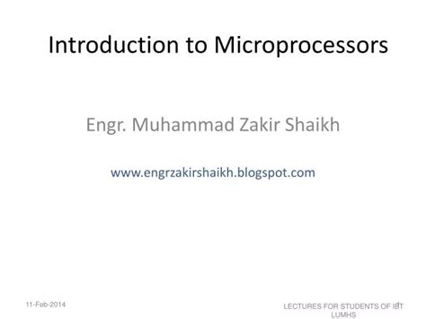 Ppt Introduction To Microprocessors Powerpoint Presentation Free