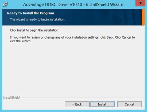 Advantage ODBC Driver Installation Ispirer Knowledge Base