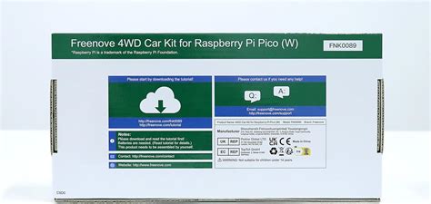 Freenove Mecanum Wheel Kit De Coche Para Raspberry Pi Pico Incluido Compatible Con Arduino