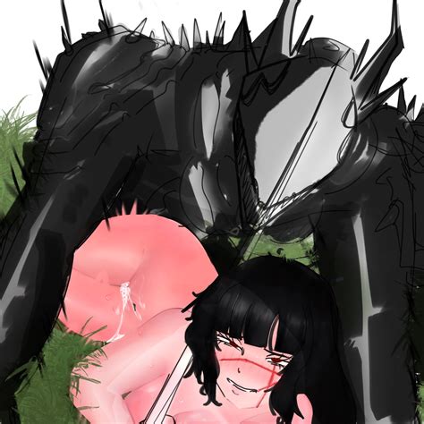 Rule 34 1girls Black Hair Chainsaw Man Grass On Grass Pochita Chainsaw Man Pochita Devil