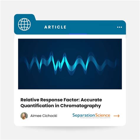 Separation Science On Linkedin Chromatography Quantification Analyticalchemistry Rrf