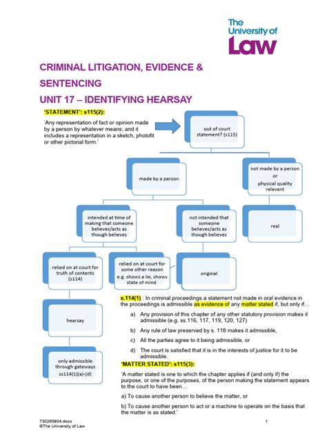 2324 Crim Unit17 Ce02 Hearsay Flowchart Download Free Pdf Hearsay