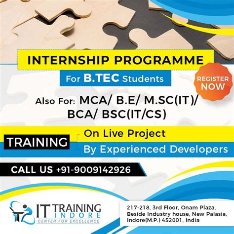 It Training Indore Internship Program Train Summer Internship