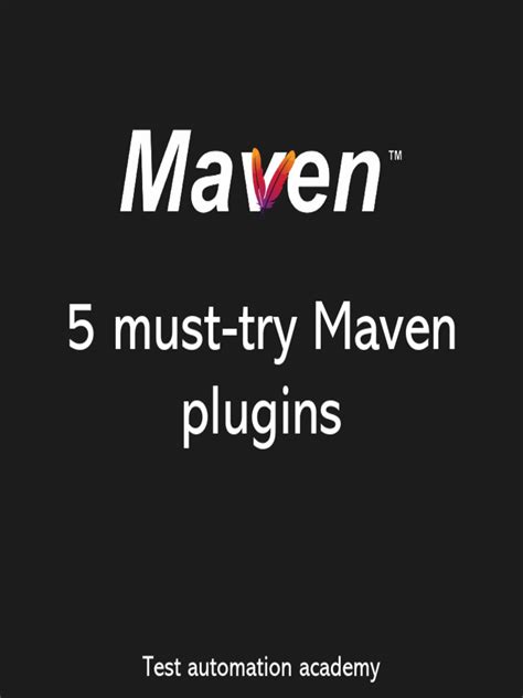 Maven Plugins For Developers 1715582435 Pdf