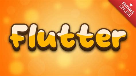Flutter Orange Juice Text Effect Generator