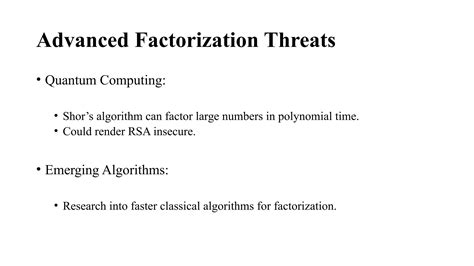Integer Factorization In Cyber Securitypptx