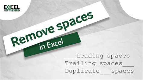 How To Remove Spaces In Excel 7 Simple Ways
