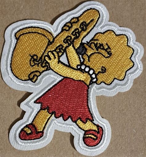 The Simpsons Lisa Simpson Embroidered Iron On Patch