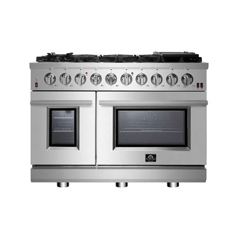Forno Massimo 48 Inch Freestanding Gas Range In Stainless Steel