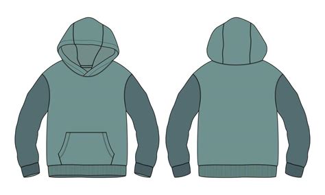 Hoodie Template Vector Art Icons And Graphics For Free Download