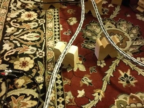 21 Cable Elevators Isolators Lifters Based On Cardas Multiblocks Douglas Fir Tweaks Audiogon