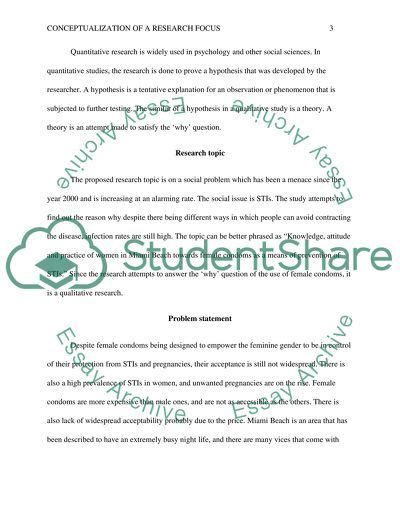 Conceptualization Of A Research Focus Paper Example Topics And Well Written Essays 1000 Words