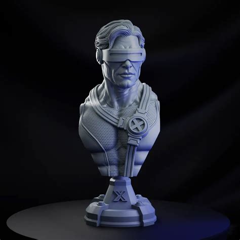 Stl File Stl Cyclops X Men Bust 3d Print・3d Print Object To Download・cults