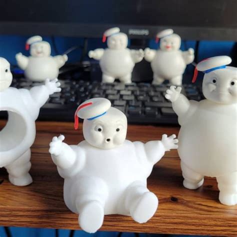 Mini Puft Stay Puft Set Of 3 Ghostbusters With Heads Etsy