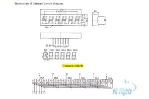 SEGMENT DISPLAY DIGITS LED DISPLAY AMBER