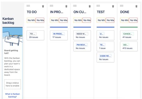 How Do I Reconfigure My Kanban Backlog If I Delete