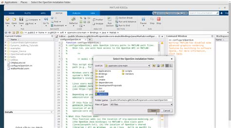 problem encountered when setting up matlab scripting environment in