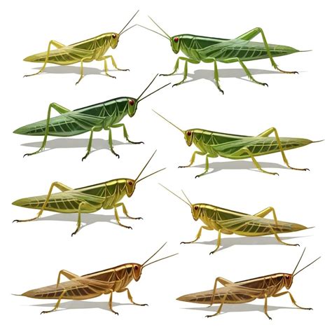 Premium Vector A Grasshopper Is Walking Around A Grasshopper