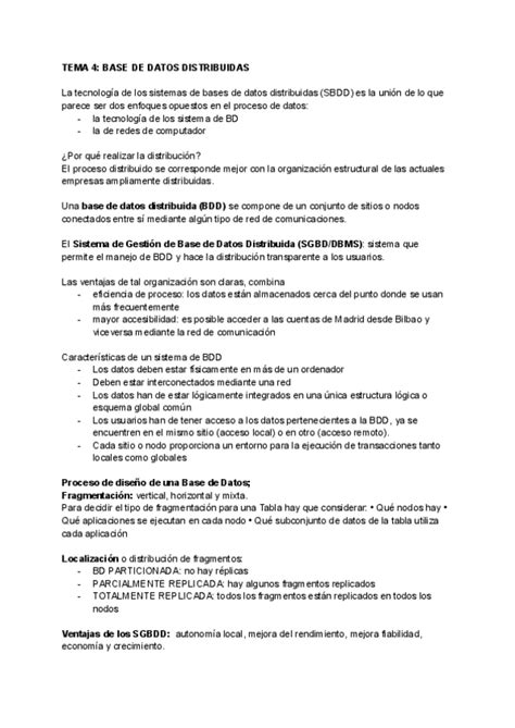 Tema 4 Base De Datos Distribuidaspdf