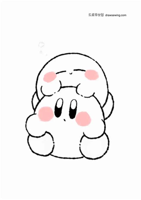 별의 커비 색칠공부 도안 Kirby Coloring Pages 드로우 쏘잉